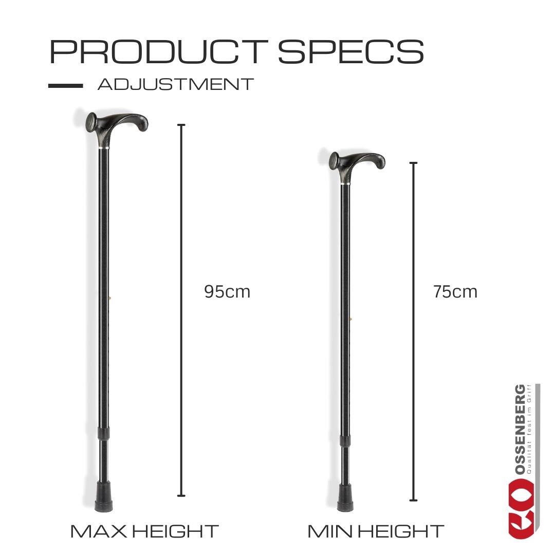 Ossenberg Arthritic Grip Handle Walking Sticks | VAT Eligible | Walking ...