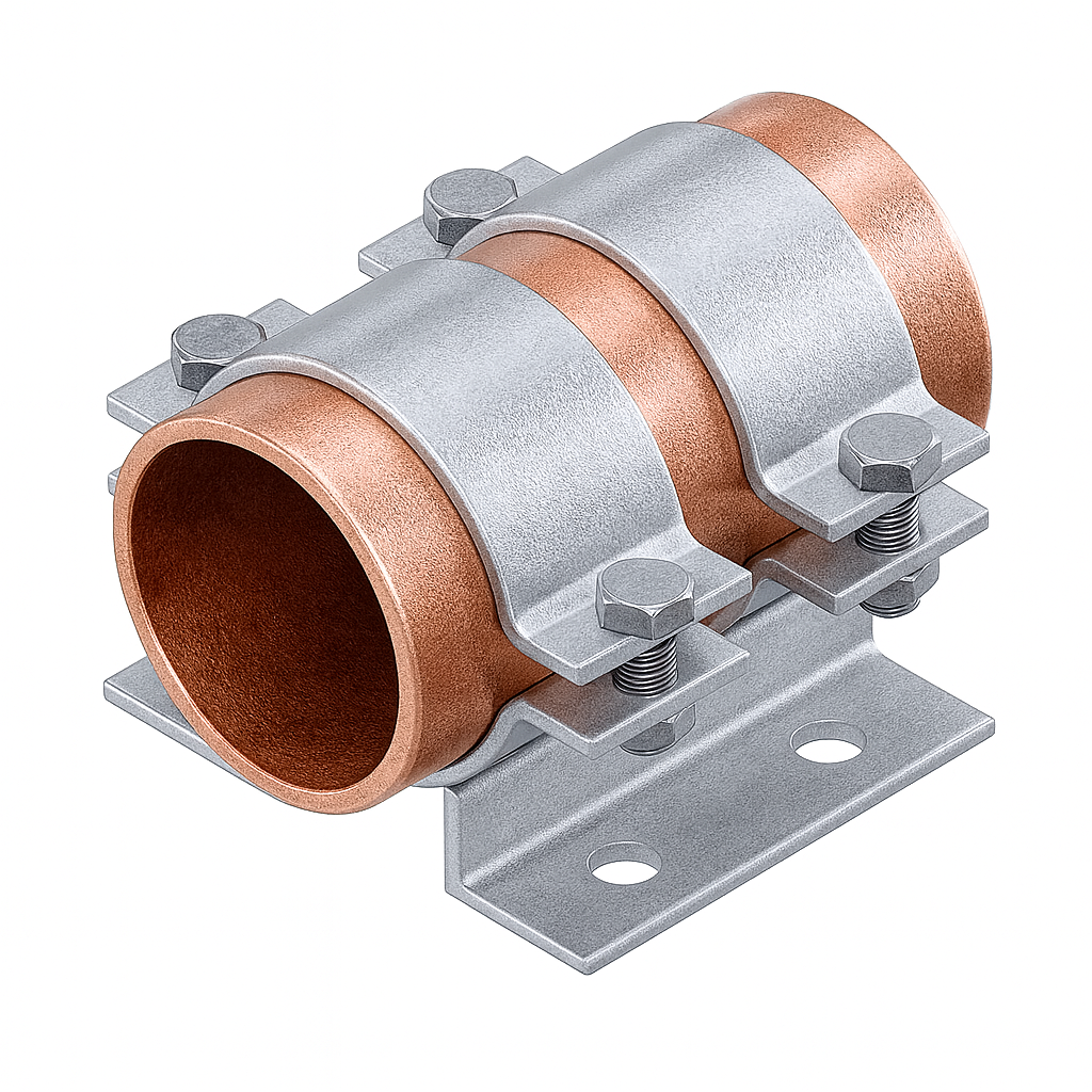 Copper Tube Anchor Clamp | Heavy-Duty Industrial Pipe Restraint