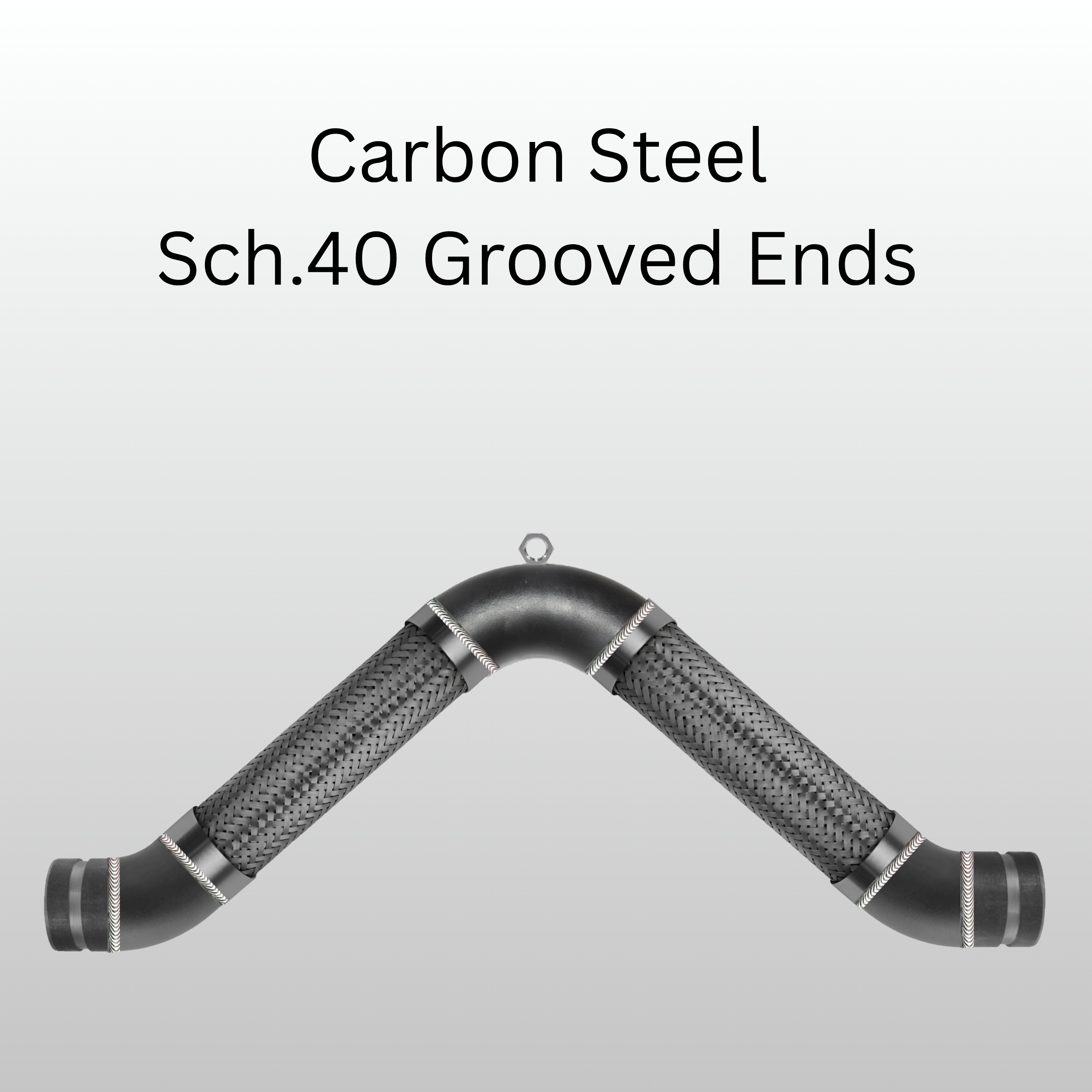 Carbon Steel Sch.40 Grooved Ends V-Loops- 4" Movement