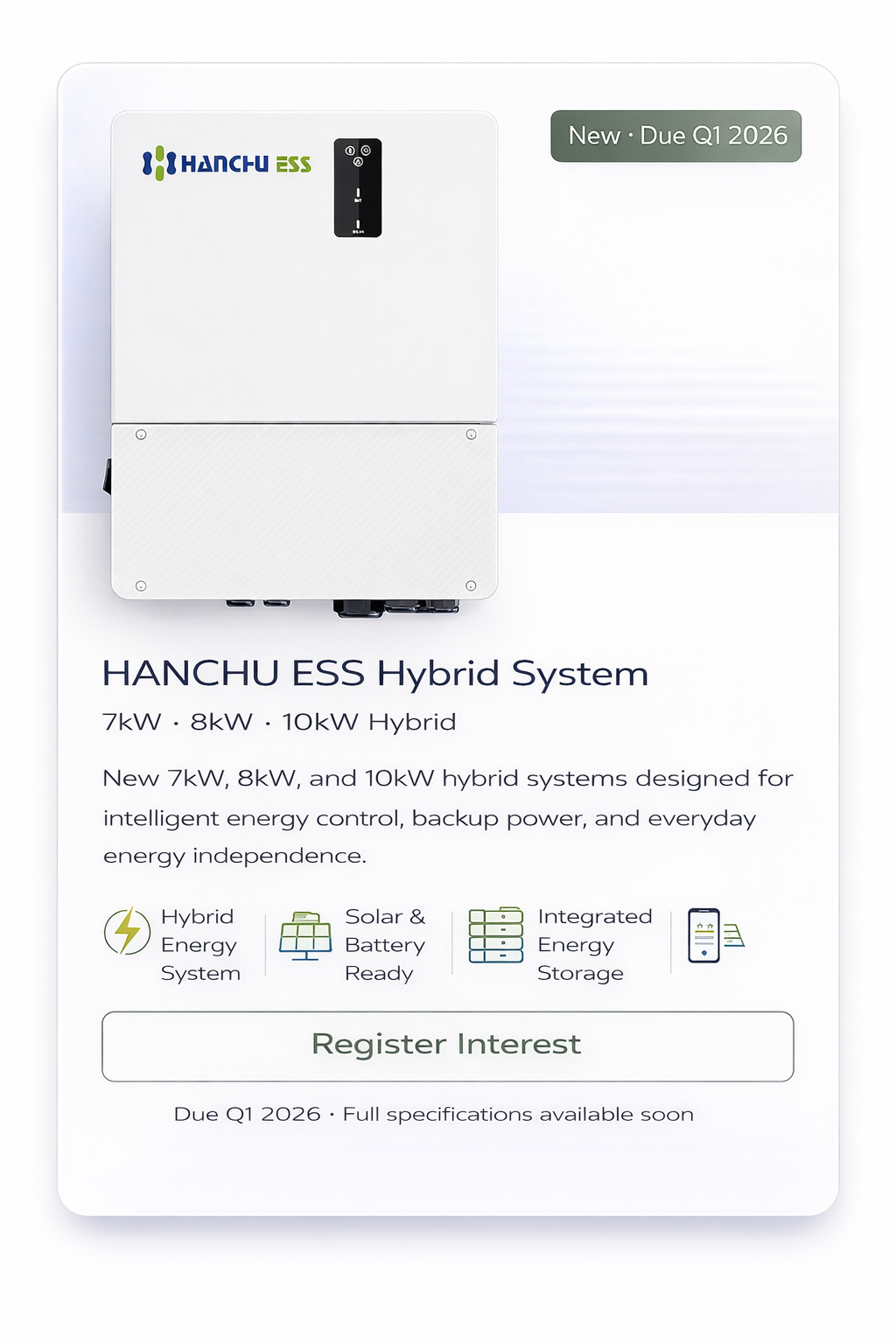 Request a Quote | Hanchu ESS 7–10 kW Hanchu Ess Hybrid Inverter ...