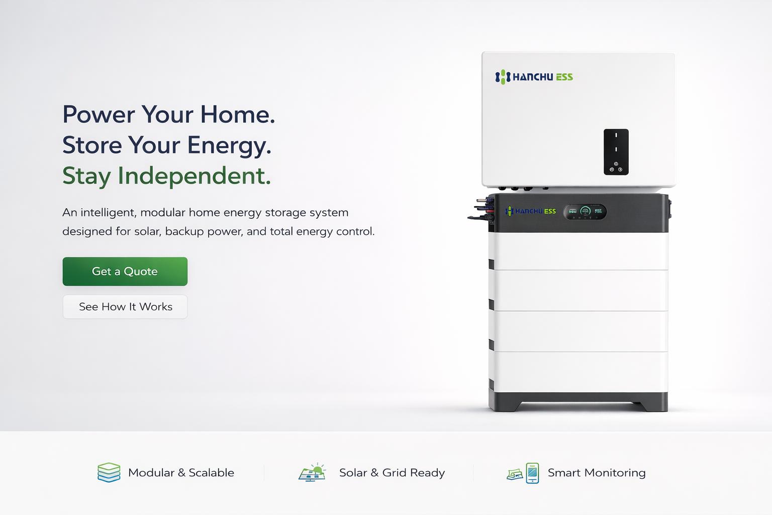 6-20kW Hybrid Hanchu Three Phase High-Voltage Home & Commercial Battery ...