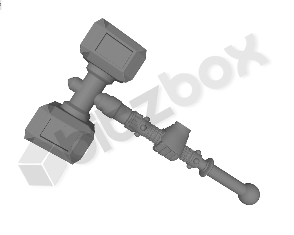 Space Warriors Double Headed Power Hammer – Left