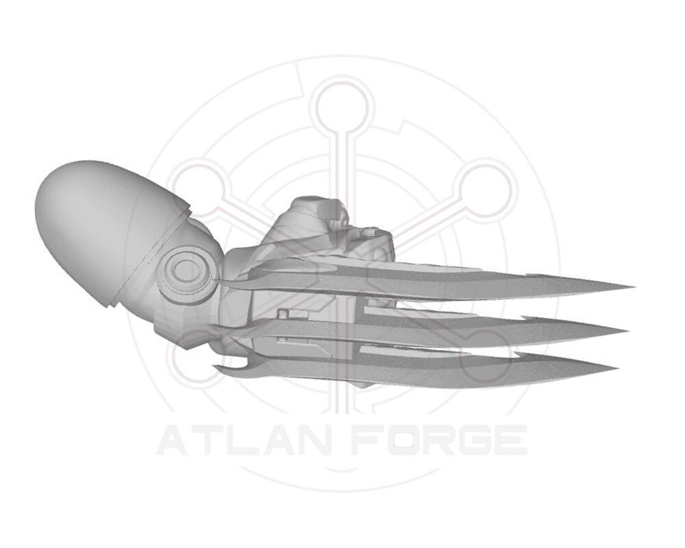 Knights Templar Aegis Captain Right Arm Power Claw