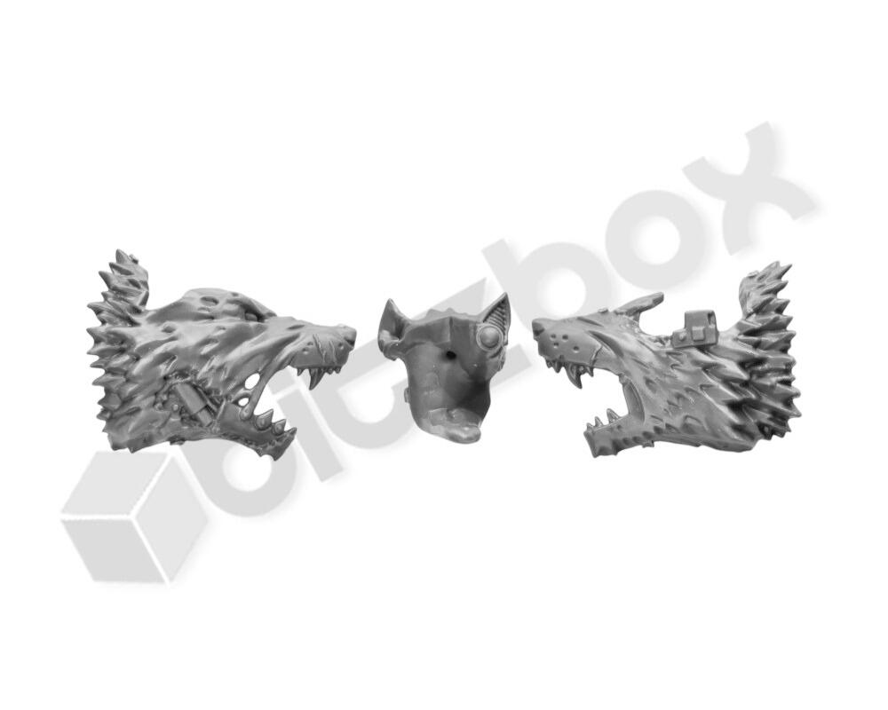 Space Wolves Thunderwolf Cavalry Cyber Wolf Head (3)