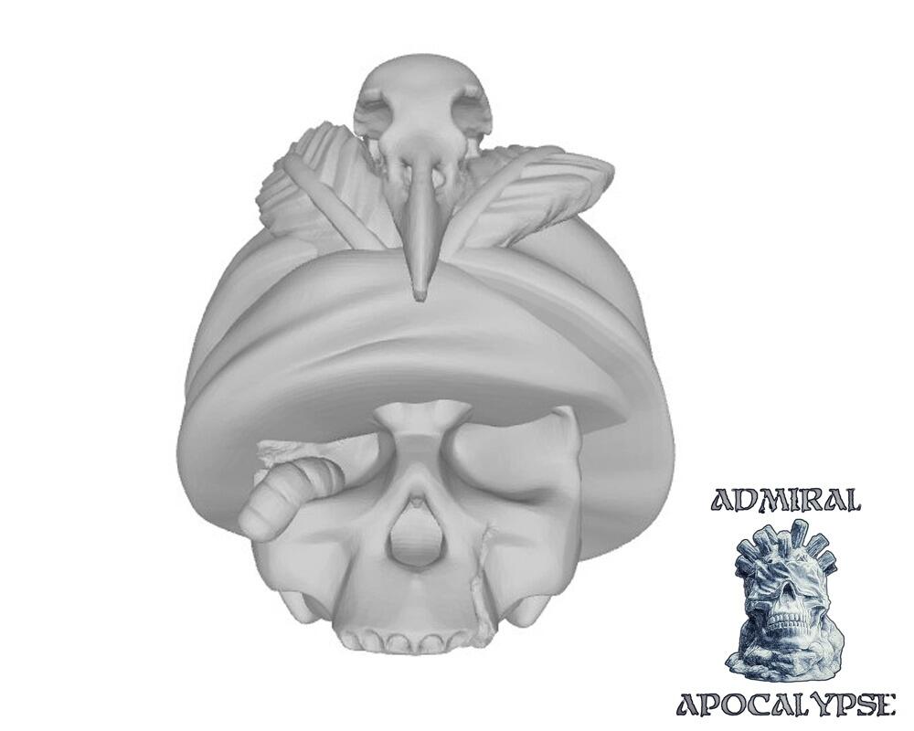 Admiral Apocalypse Crimson Sands Skull Turban C4