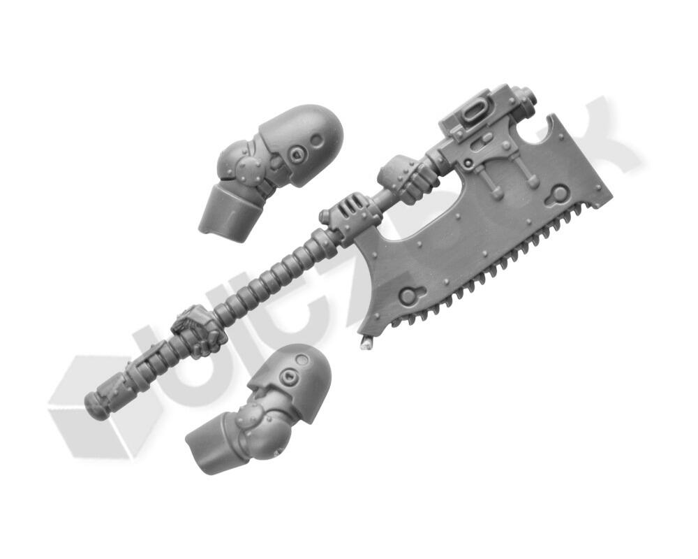 Horus Heresy MKII Assault Squad Heavy Chainaxe B (3)