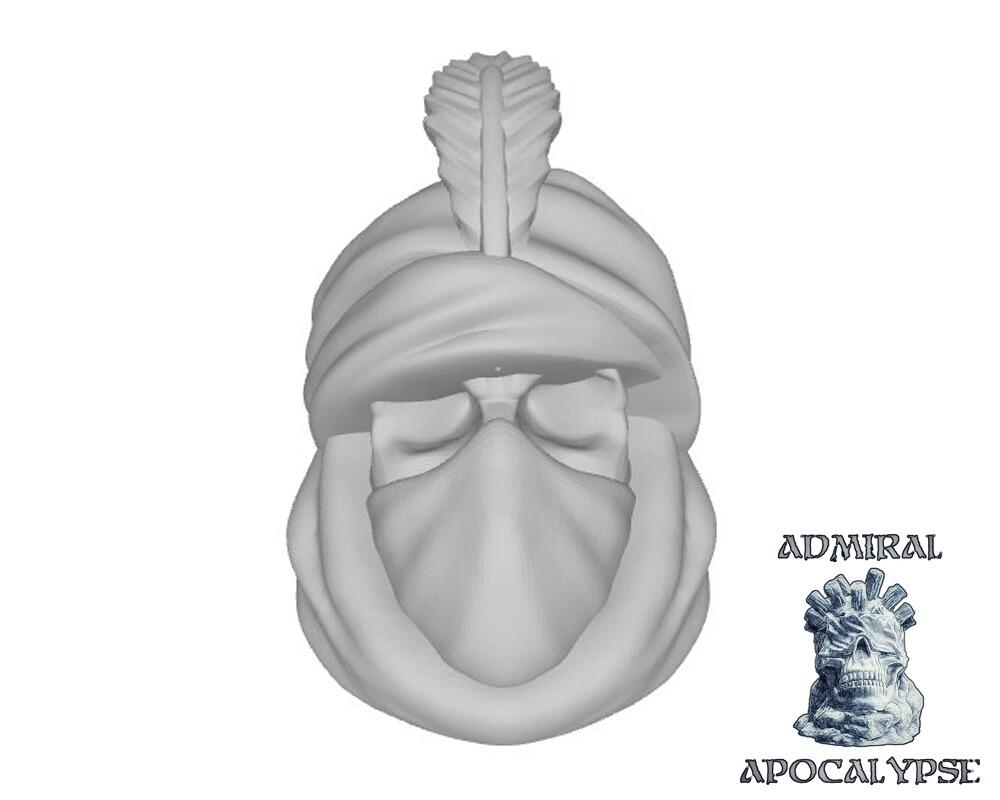 Admiral Apocalypse Crimson Sands Skull Turban F2