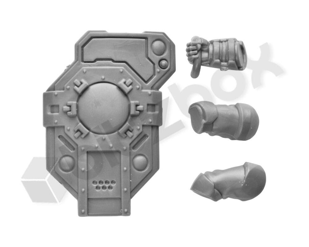 Necromunda Palanite Enforcer Upgrades Assault Shield A (4)