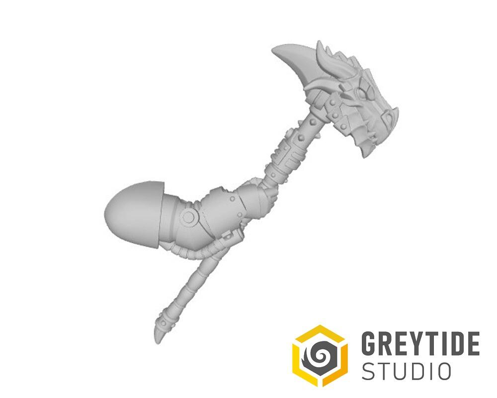 Greytide Studios Anvil Wardens Big Armour Two Handed Hammer 1B