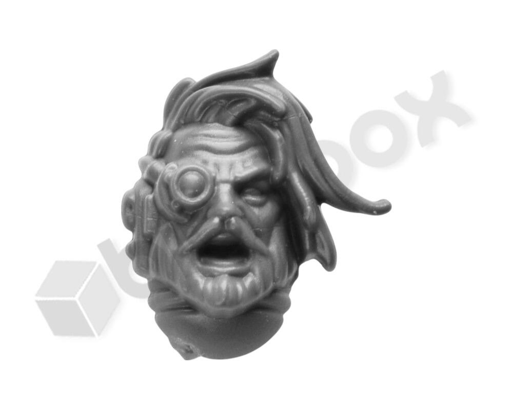 Space Wolves Grey Hunters Pack Leader Bare Head B