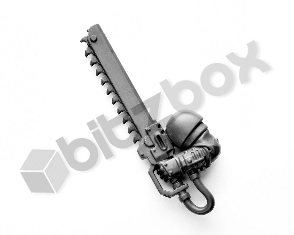Astra Militarum Cadian Command Squad Chainsword A