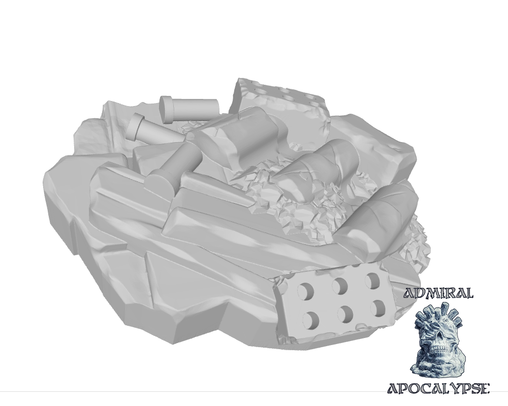 Admiral Apocalypse Urban Rubble Cluster 01