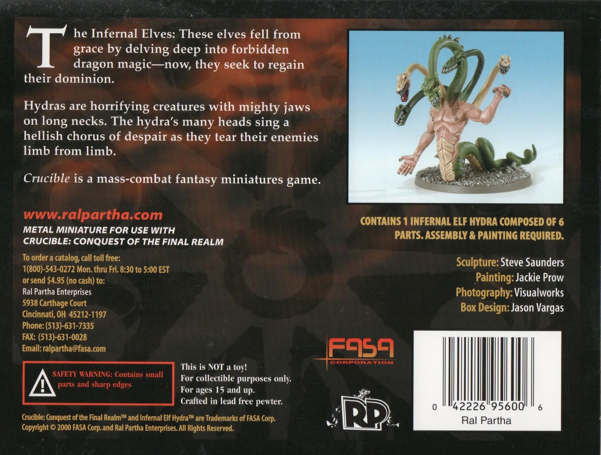 95600 Infernal Hydra Box Set for Crucible by Ral Partha