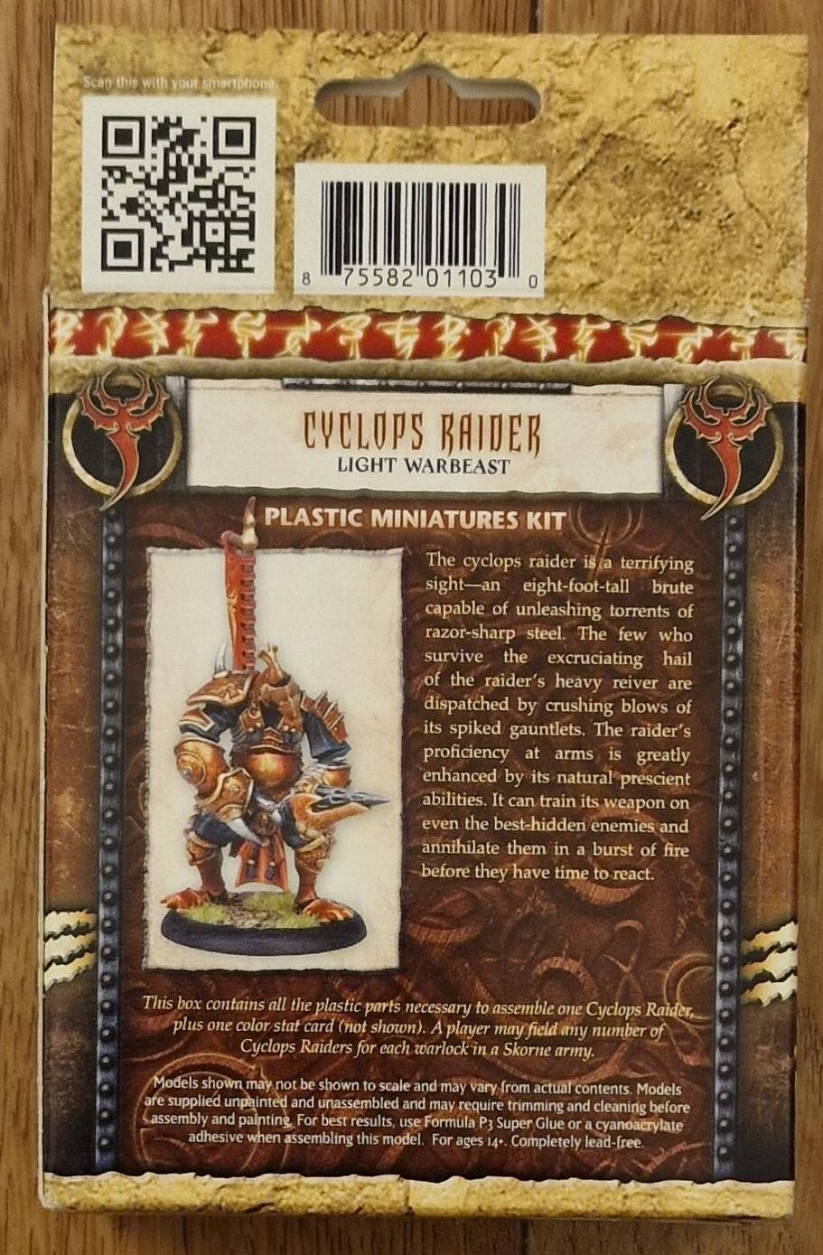 Hordes Miniature Skorne Cyclops Raider Light Warbeast by Privateer Press