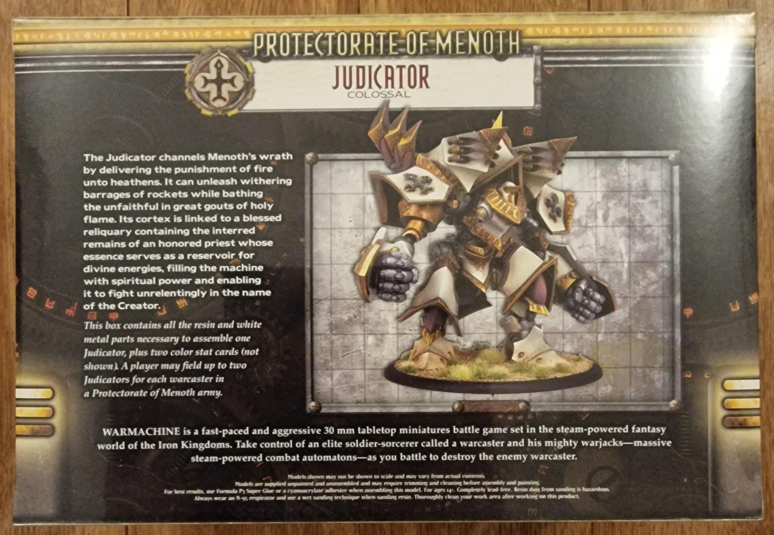 Warmachine Miniature Protectorate of Menoth Judicator by Privateer Press