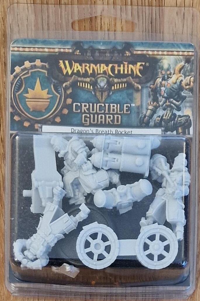 Warmachine Miniature Crucible Guard Dragon's Breath Rocket Privateer Press