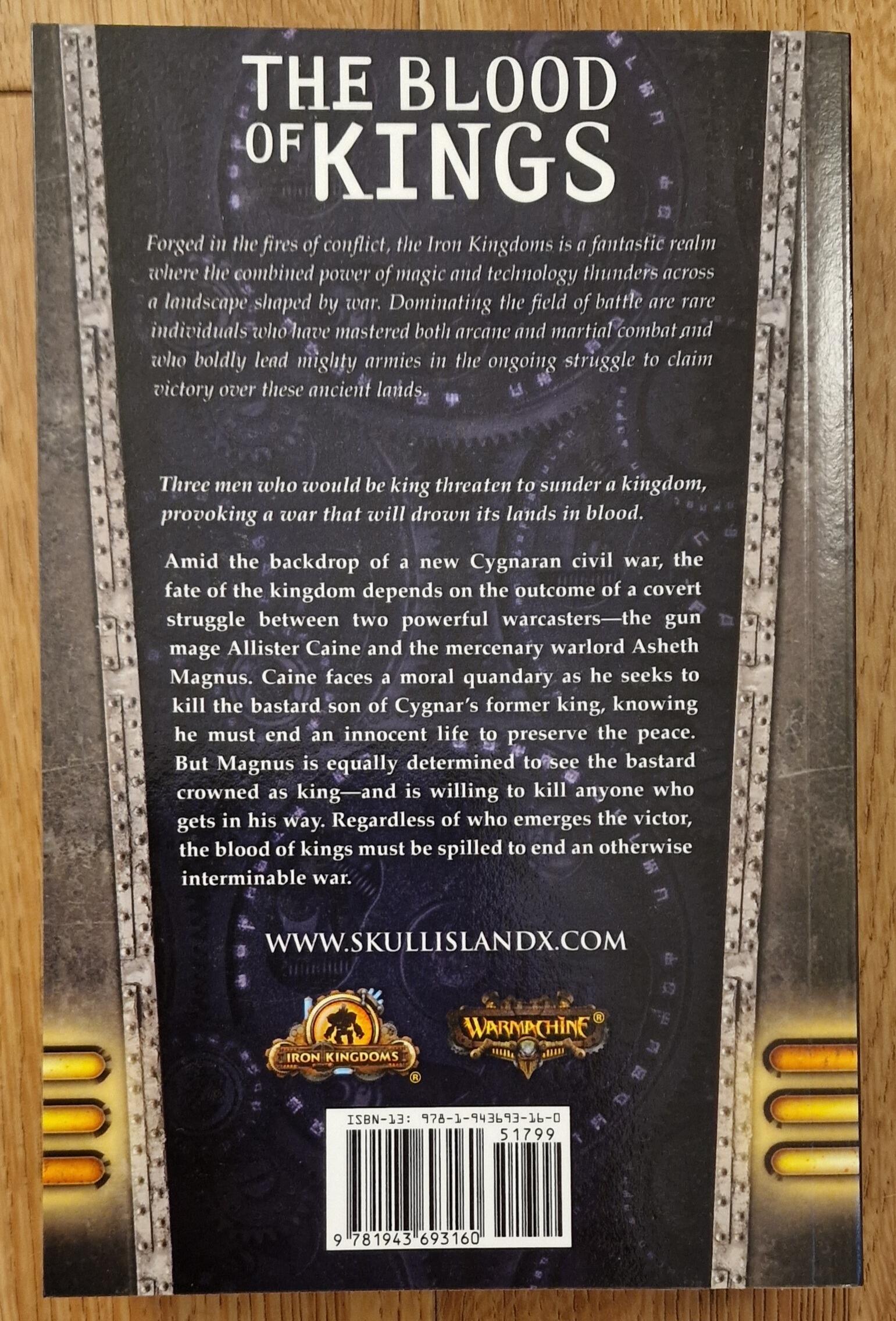 Iron Kingdoms RPG Warmachine Novel The Blood of Kings by Douglas Seacat