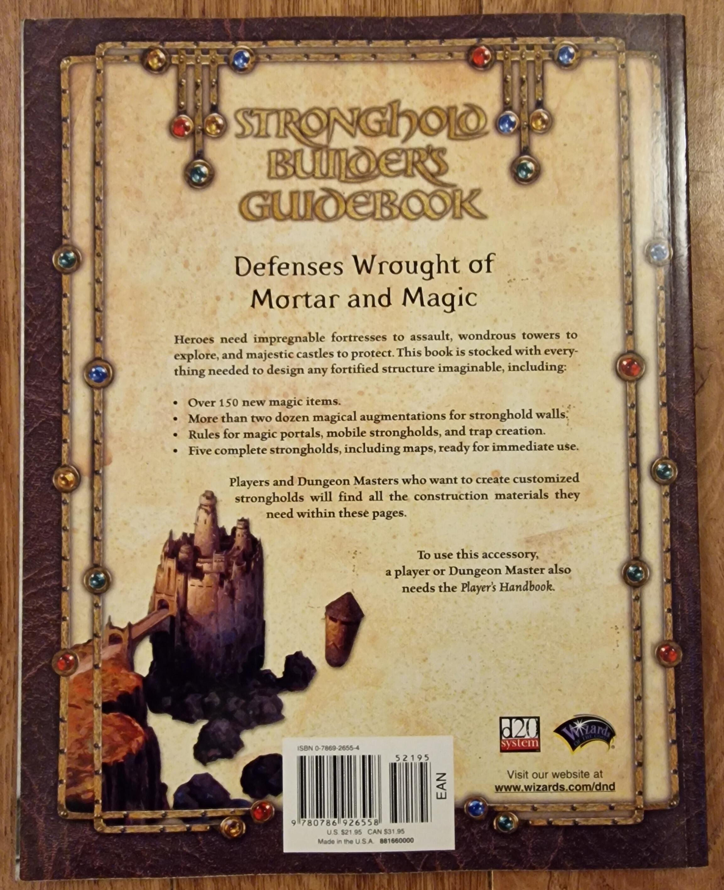 Stronghold Builder's Guidebook for Dungeons & Dragons 3rd edition