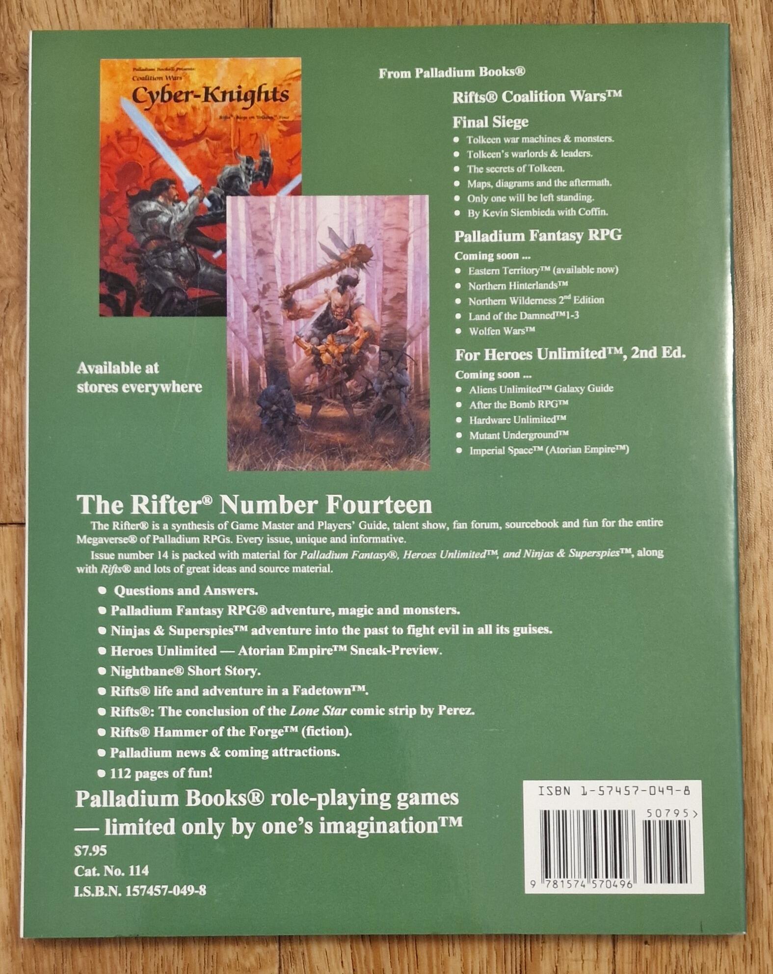 The Rifter Issue 14 for all Palladium RPGs