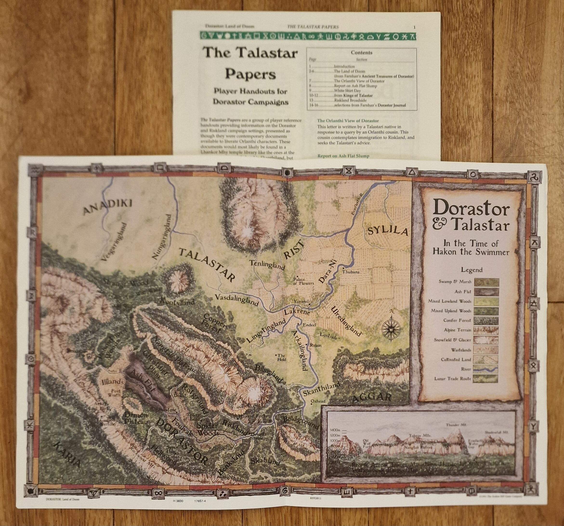 Dorastor Land of Doom for Runequest by Avalon Hill Glorantha