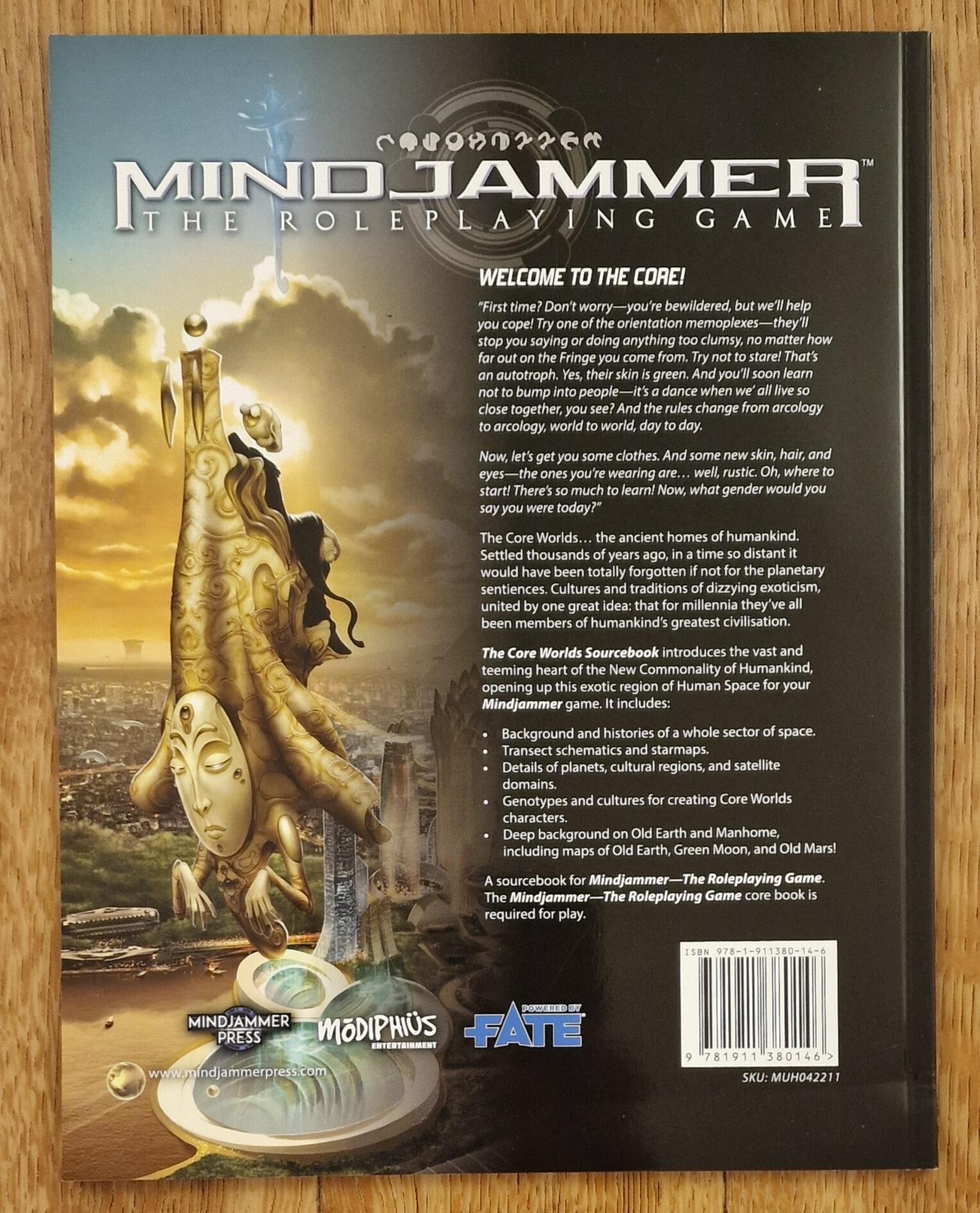 Mindjammer the Roleplaying Game The Core Worlds Sourcebook FATE system