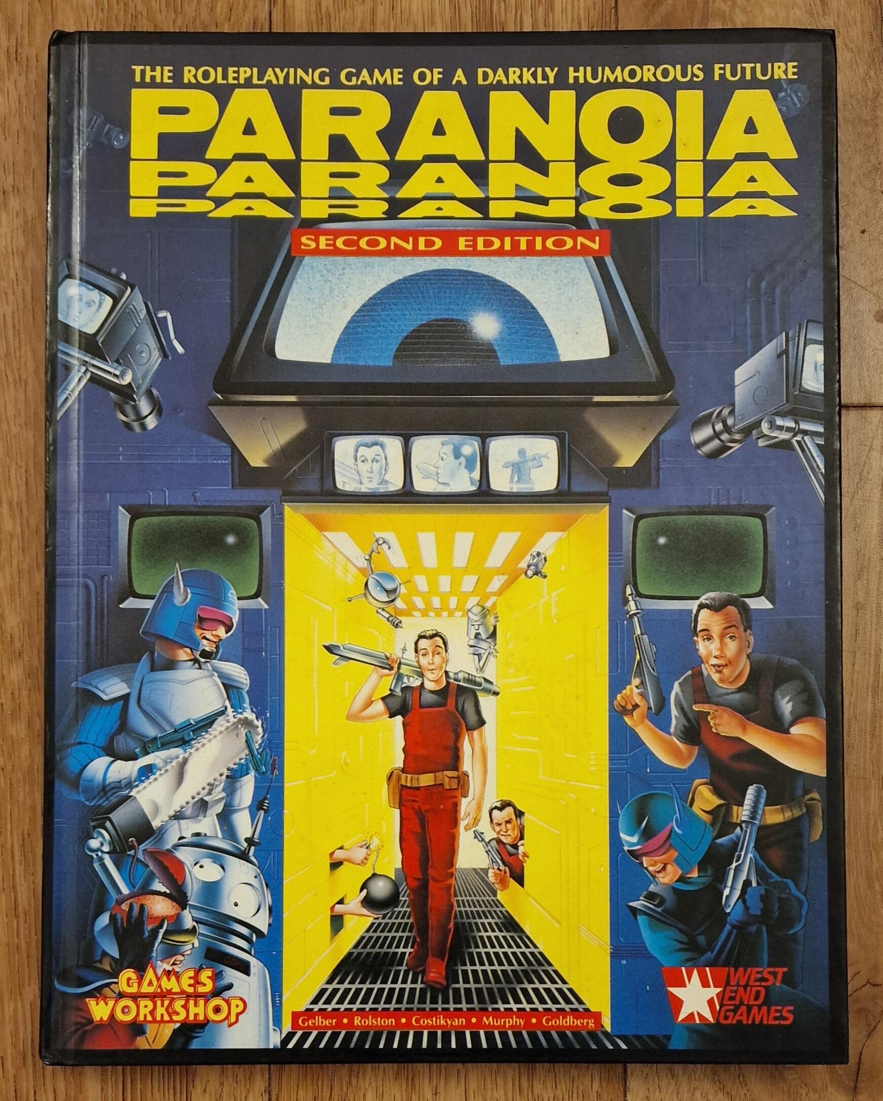 Paranoia 2nd edition Hardback Rulebook Rules by Games Workshop