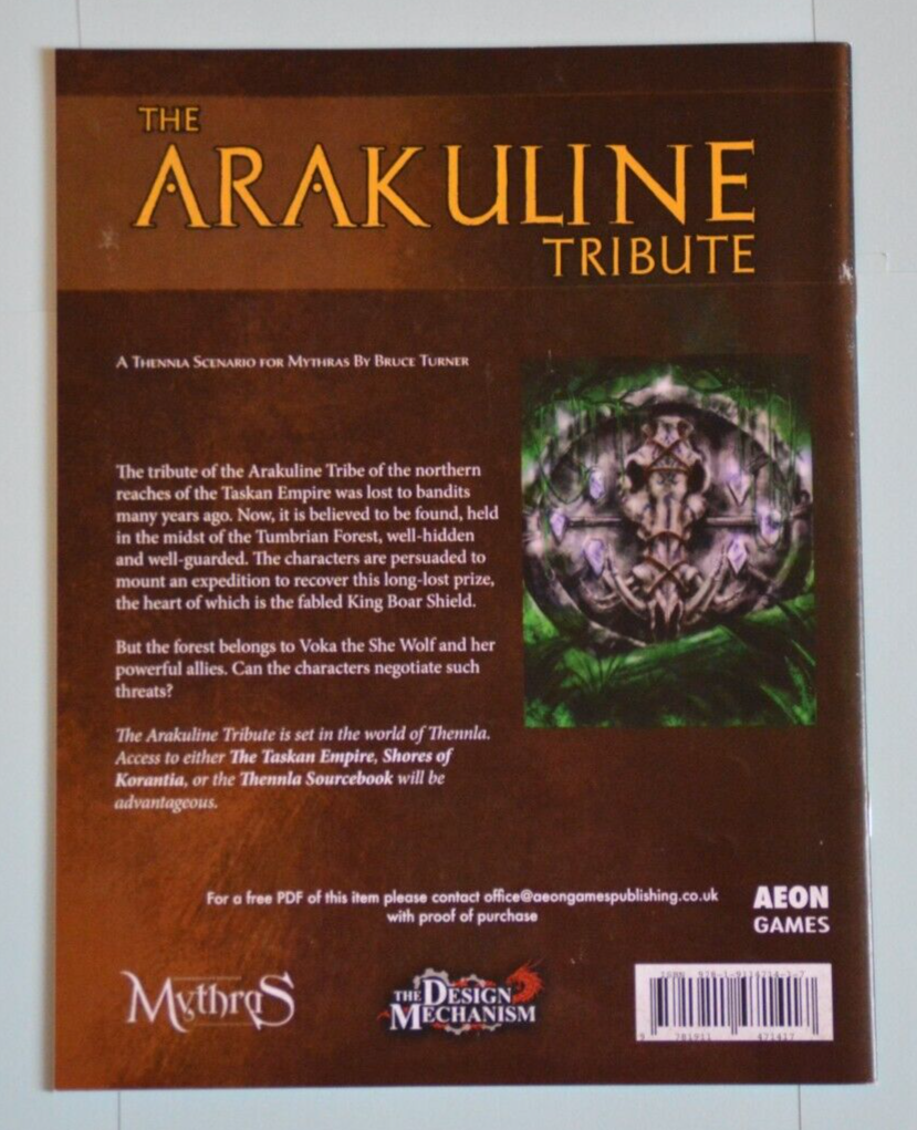 The Arakuline Tribute A Thennla Scenario for MYTHRAS RPG UK edition ...