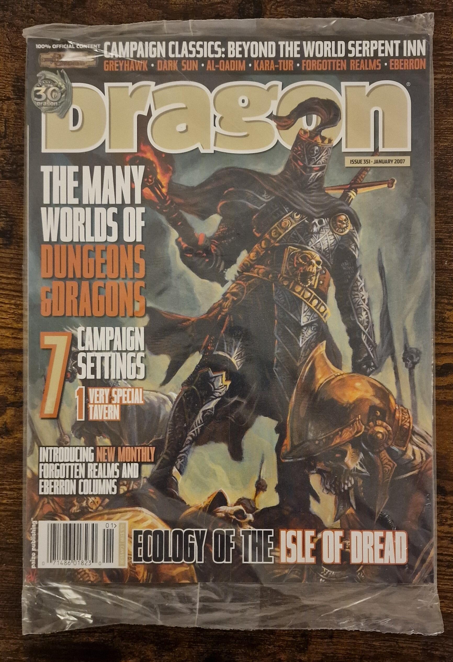 Dragon Magazine 351 sealed