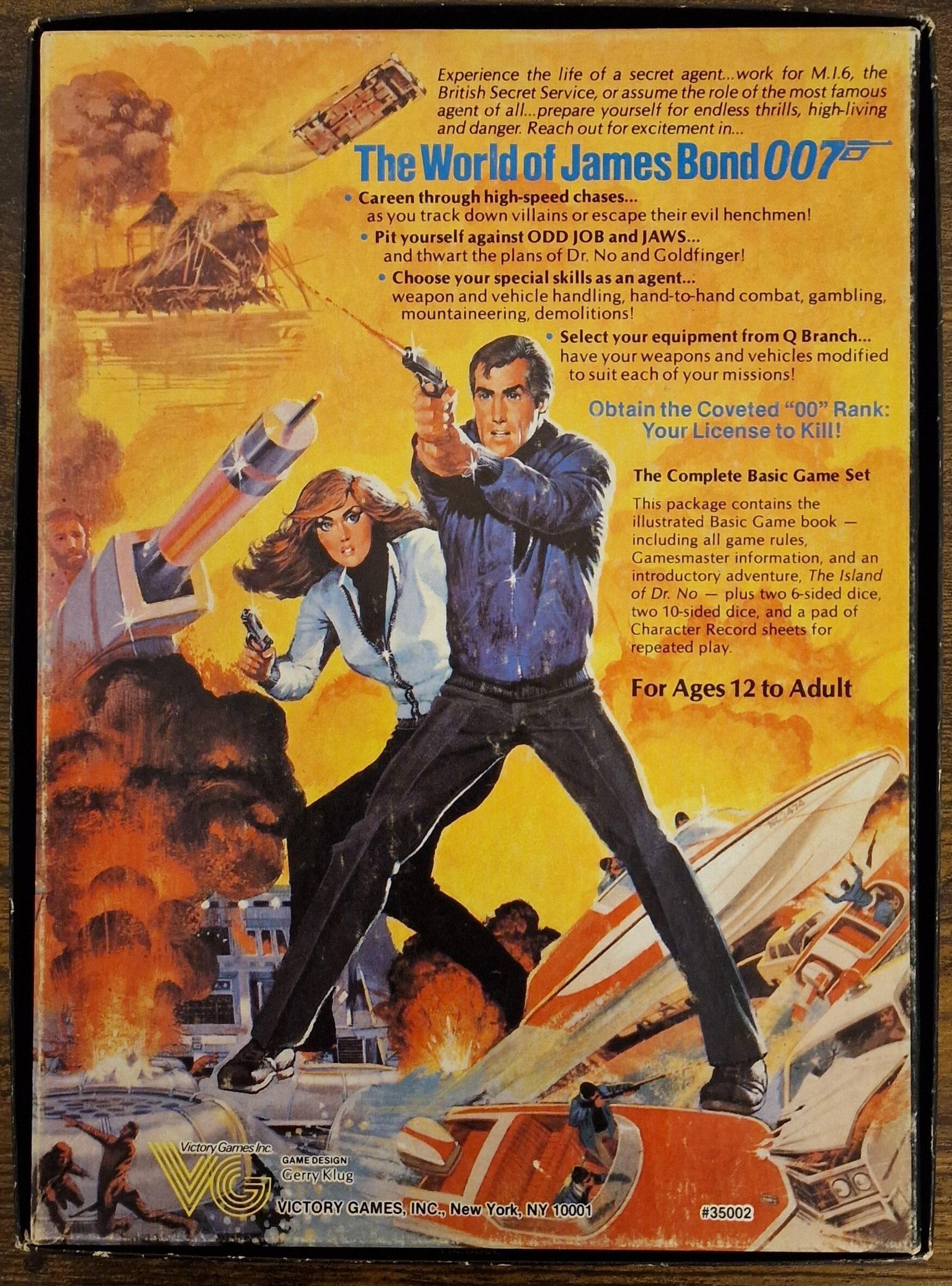 James Bond 007 RPG The Complete Basic Set by Victory Games, Early Printing