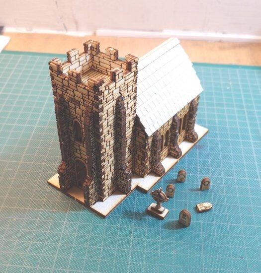 15mm scale Small Village Church Building 70150