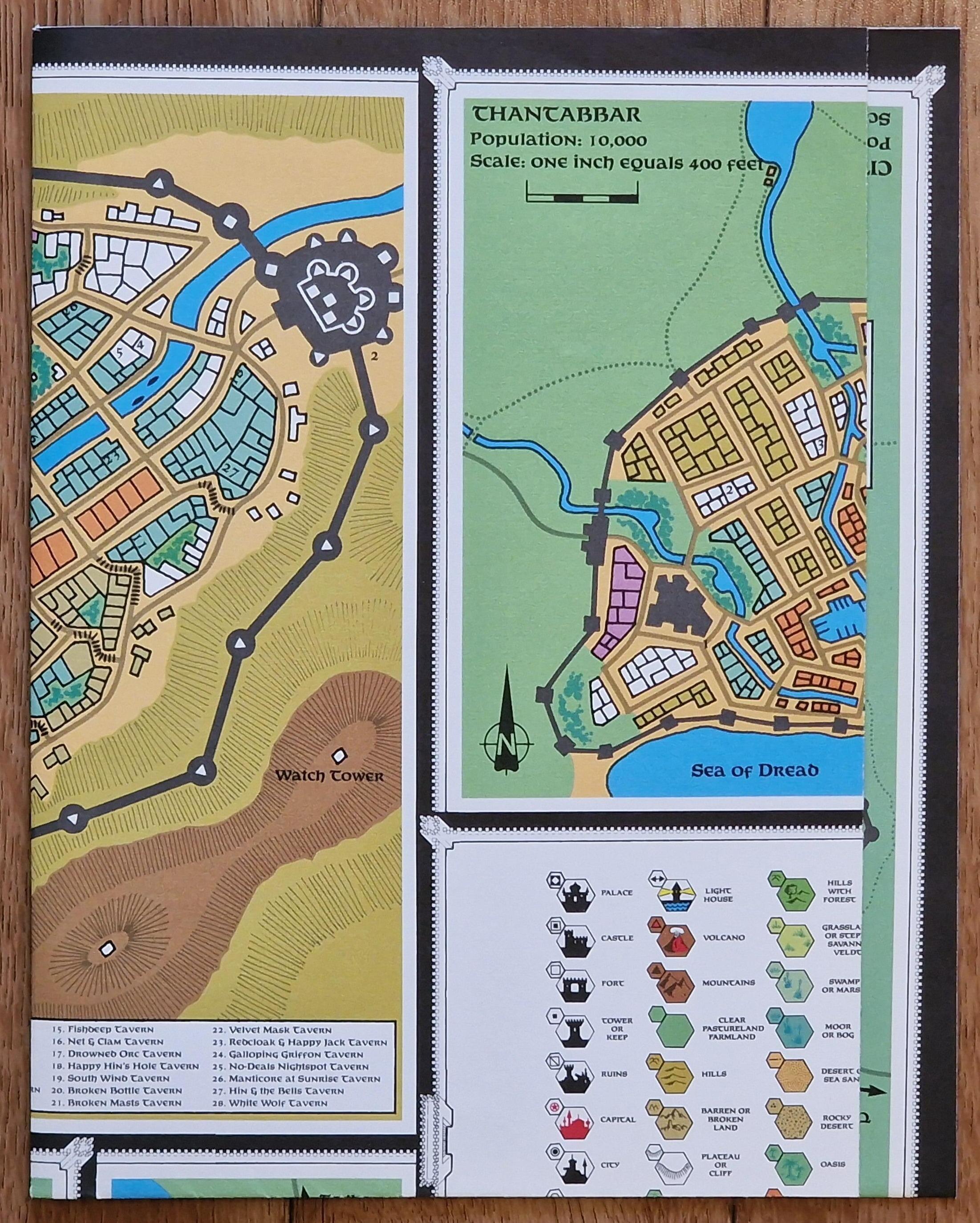 GAZ 8 The Five Shires for Dungeons & Dragons complete with map