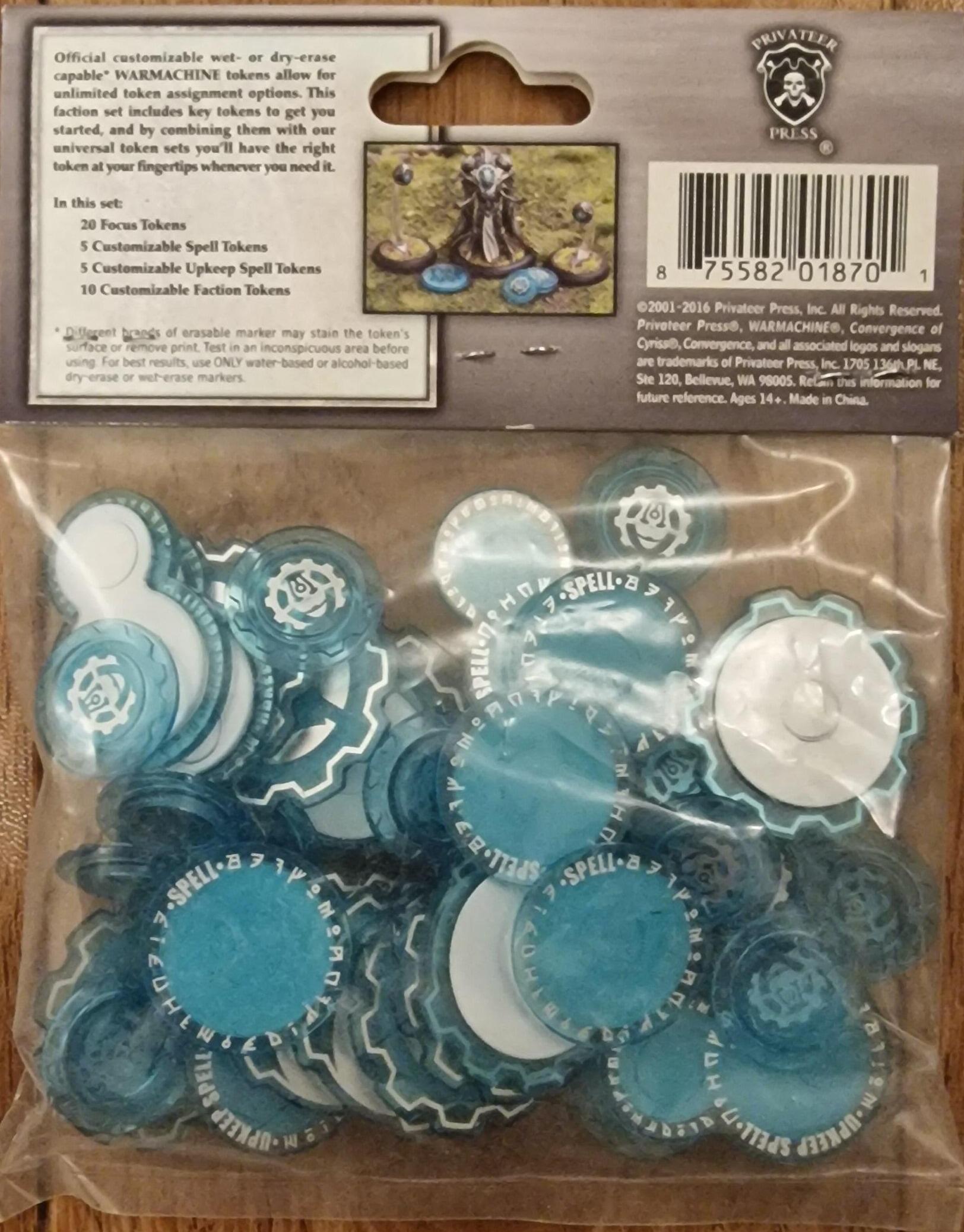 Warmachine Convergence of Cyriss Token Set by Privateer Press