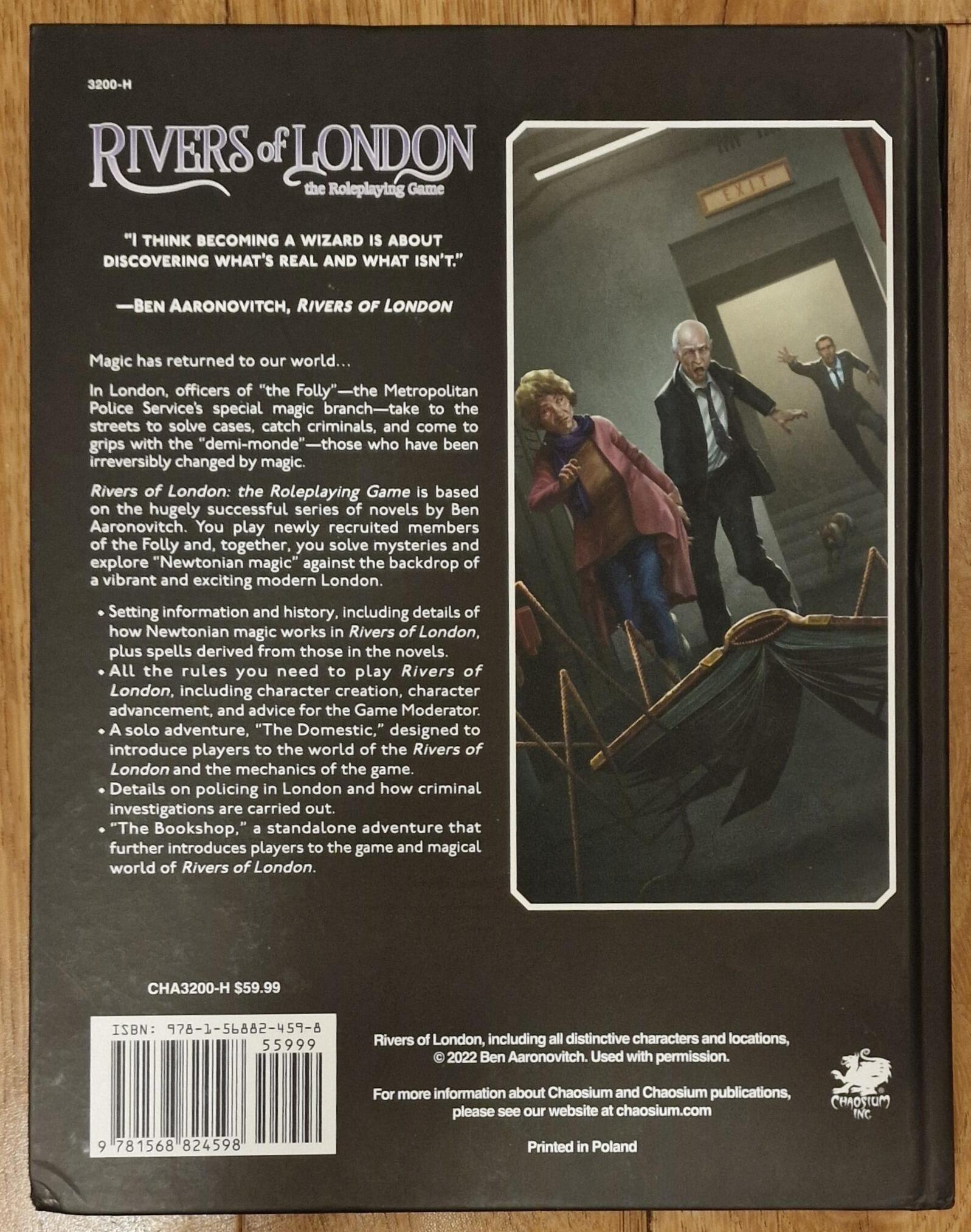 Rivers of London RPG Rulebook by Chaosium