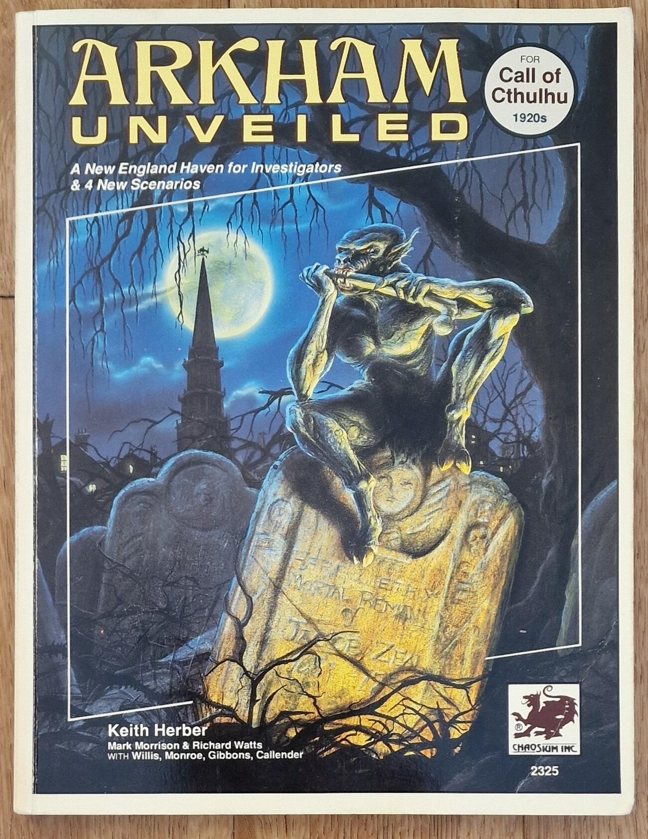 Arkham Unveiled for Call Of Cthulhu RPG by Chaosium