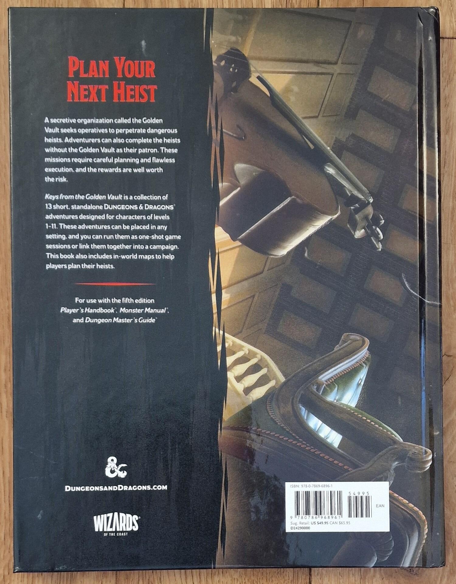 Keys from the Golden Vault for Dungeons & Dragons 5th edition