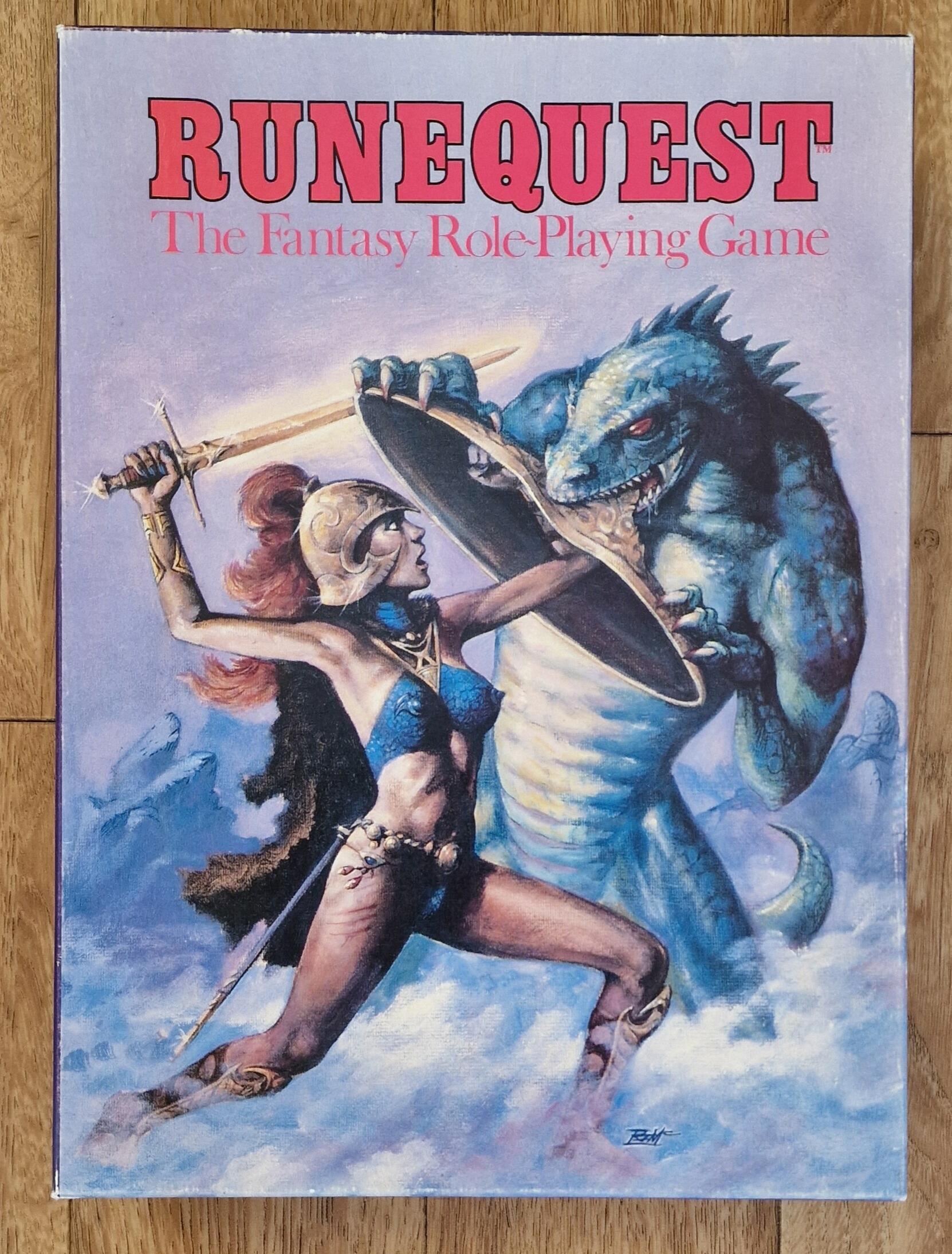 Runequest 2nd Edition Box Set by Chaosium produced by Games Workshop