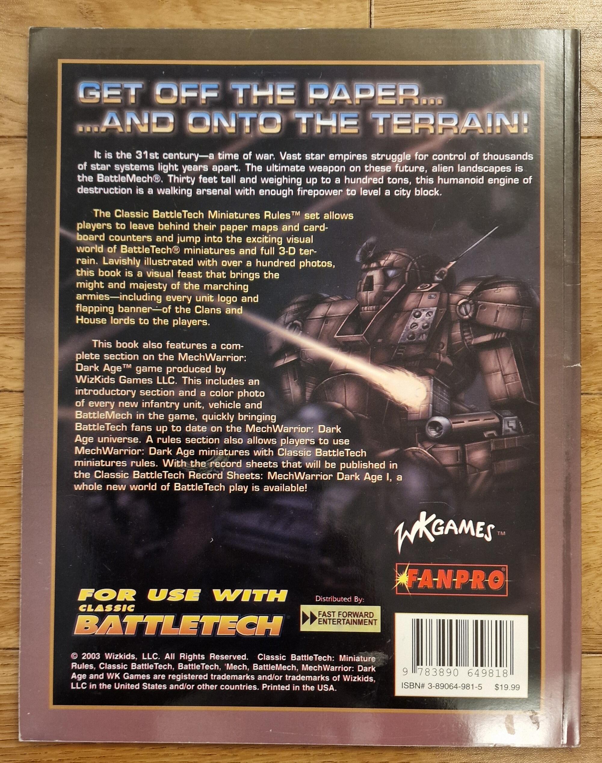 Classic Battletech Miniatures Rules by Fanpro