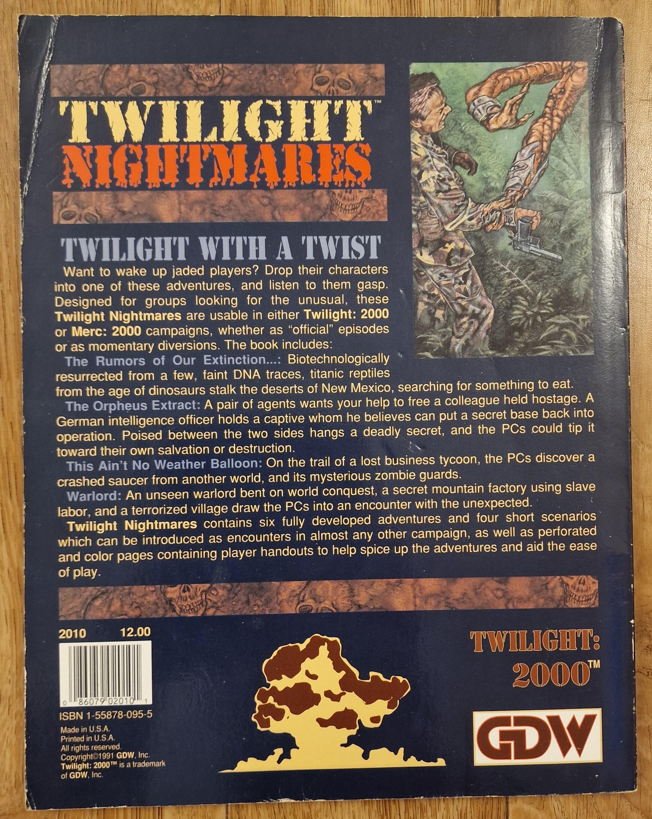 Twilight Nightmares for Twilight 2000 2nd edition by GDW