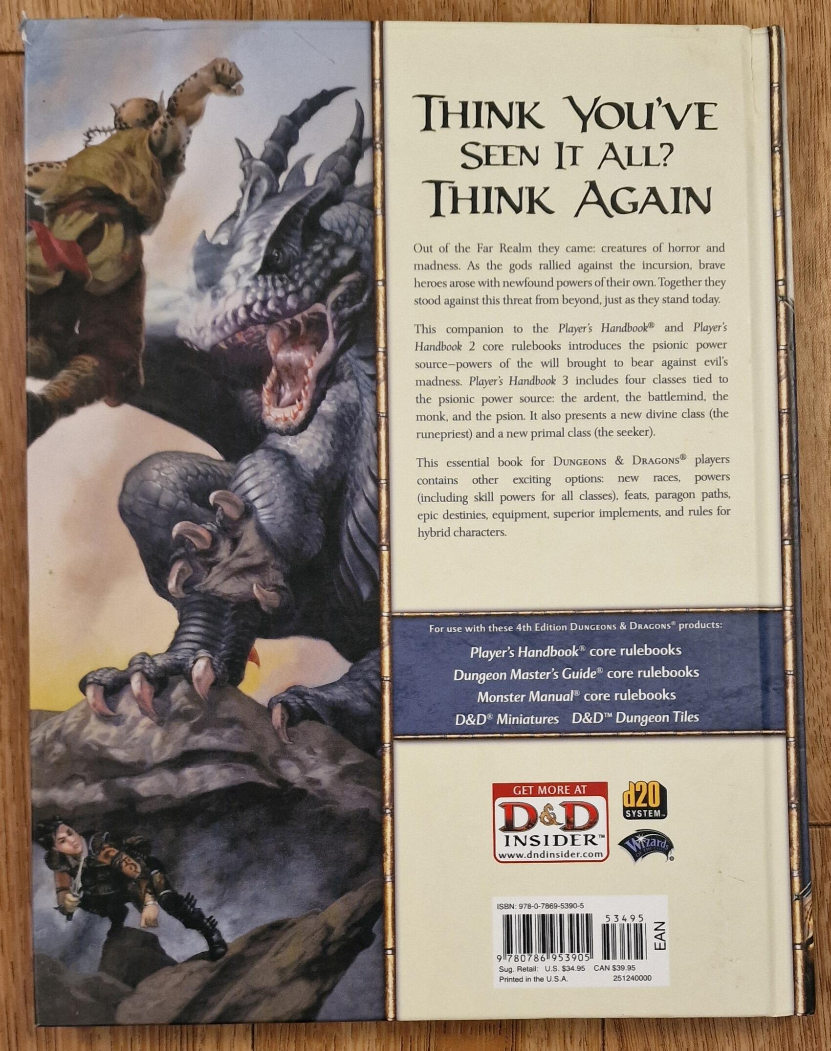 Player's Handbook 3 for Dungeons & Dragons 4th edition