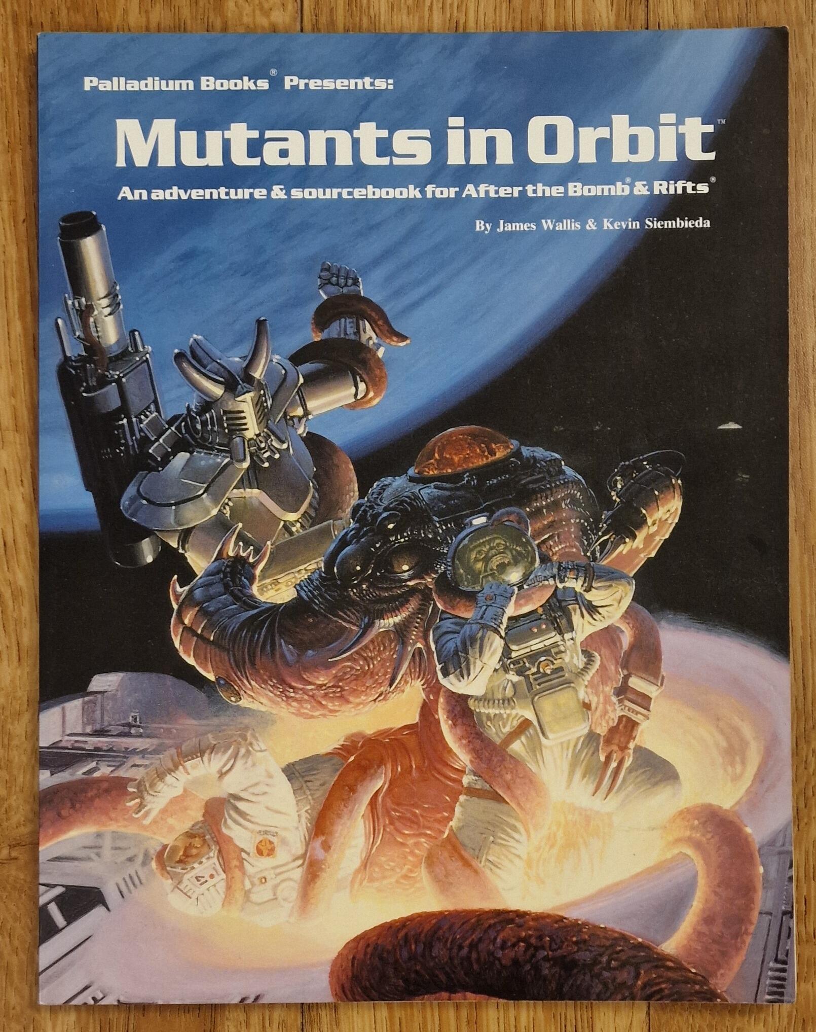 Mutants in Orbit RPG Book by Palladium 1st Printing 02 01