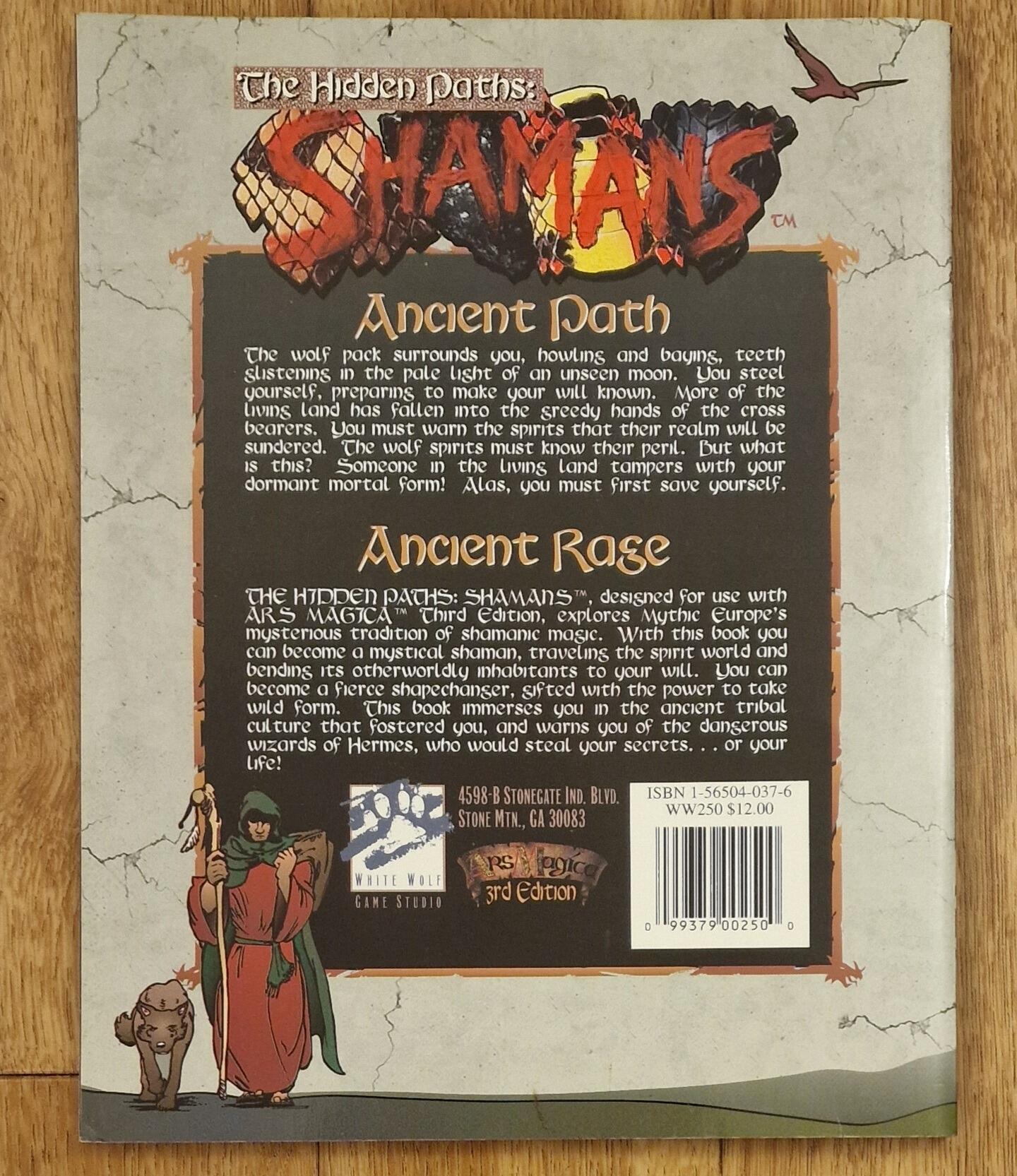 The Hidden Paths Shamans for Ars Magica 3rd edition by White Wolf