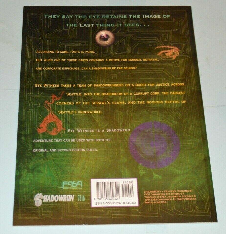 Eye Witness for Shadowrun
