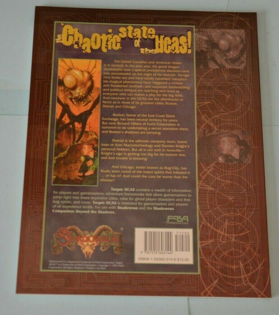 Target Ucas For Shadowrun 2nd ed, Sourcebook