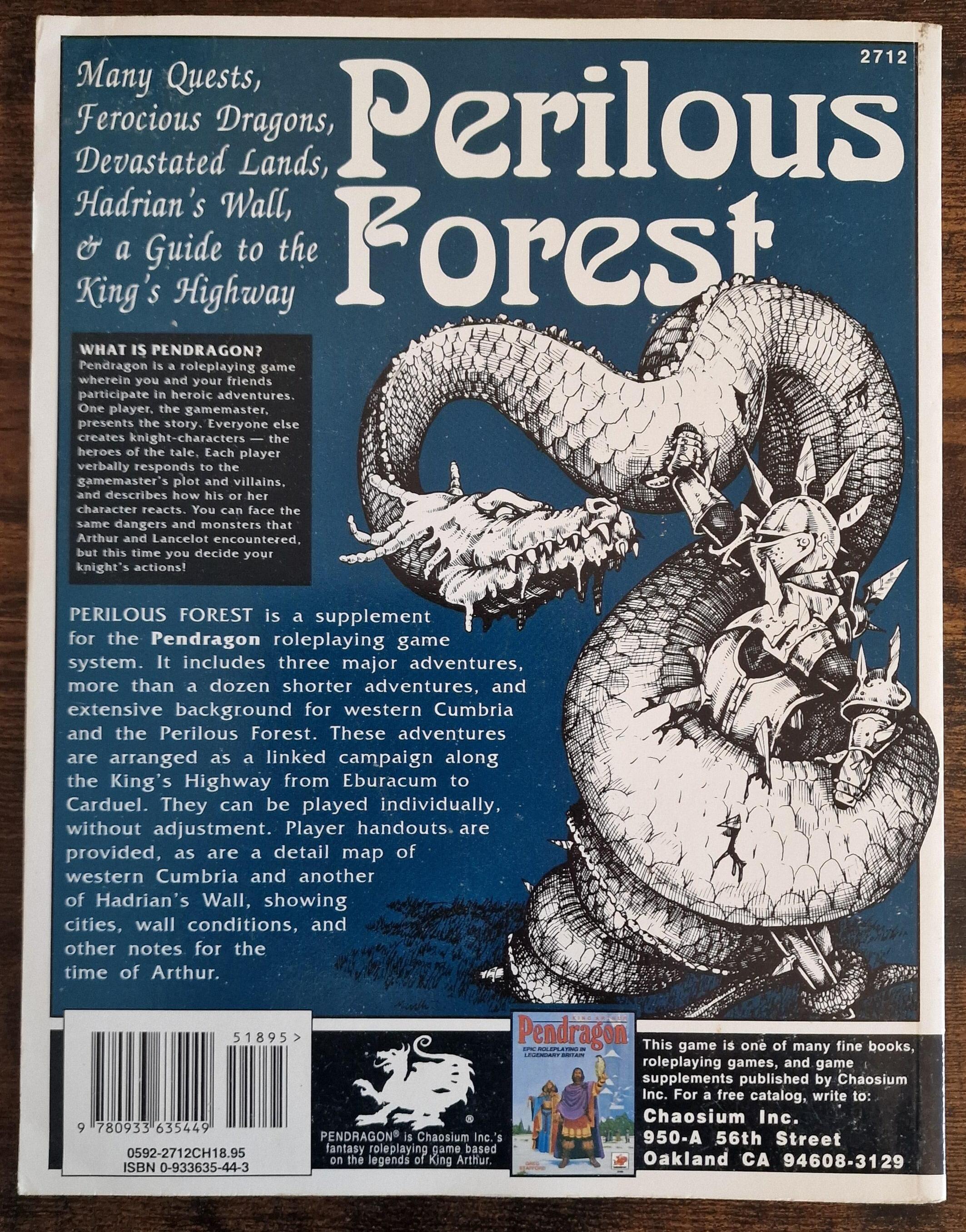 Perilous Forest for Pendragon RPG by Chaosium