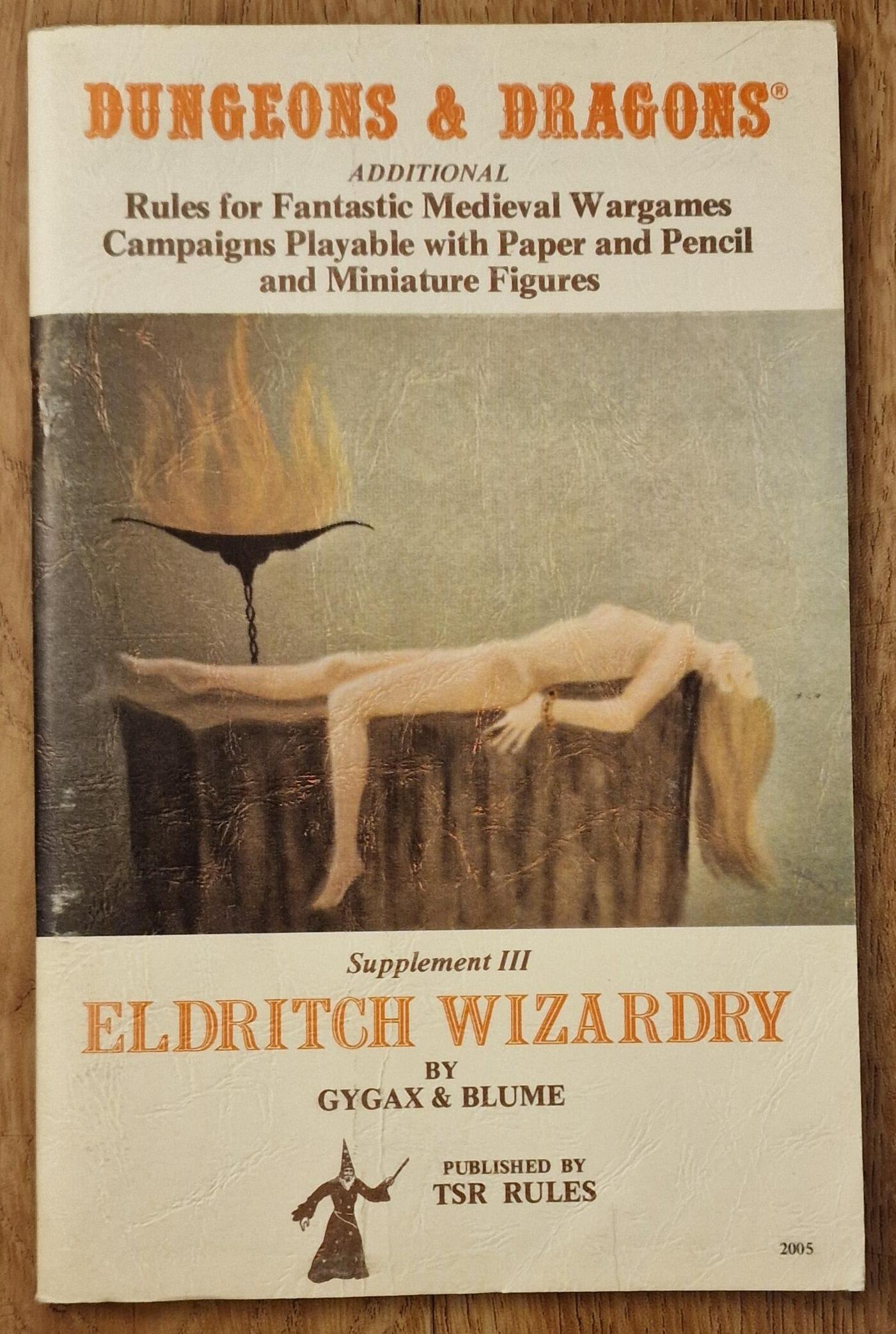 Original Dungeons & Dragons Eldritch Wizardry by TSR for OD&D 9th ...
