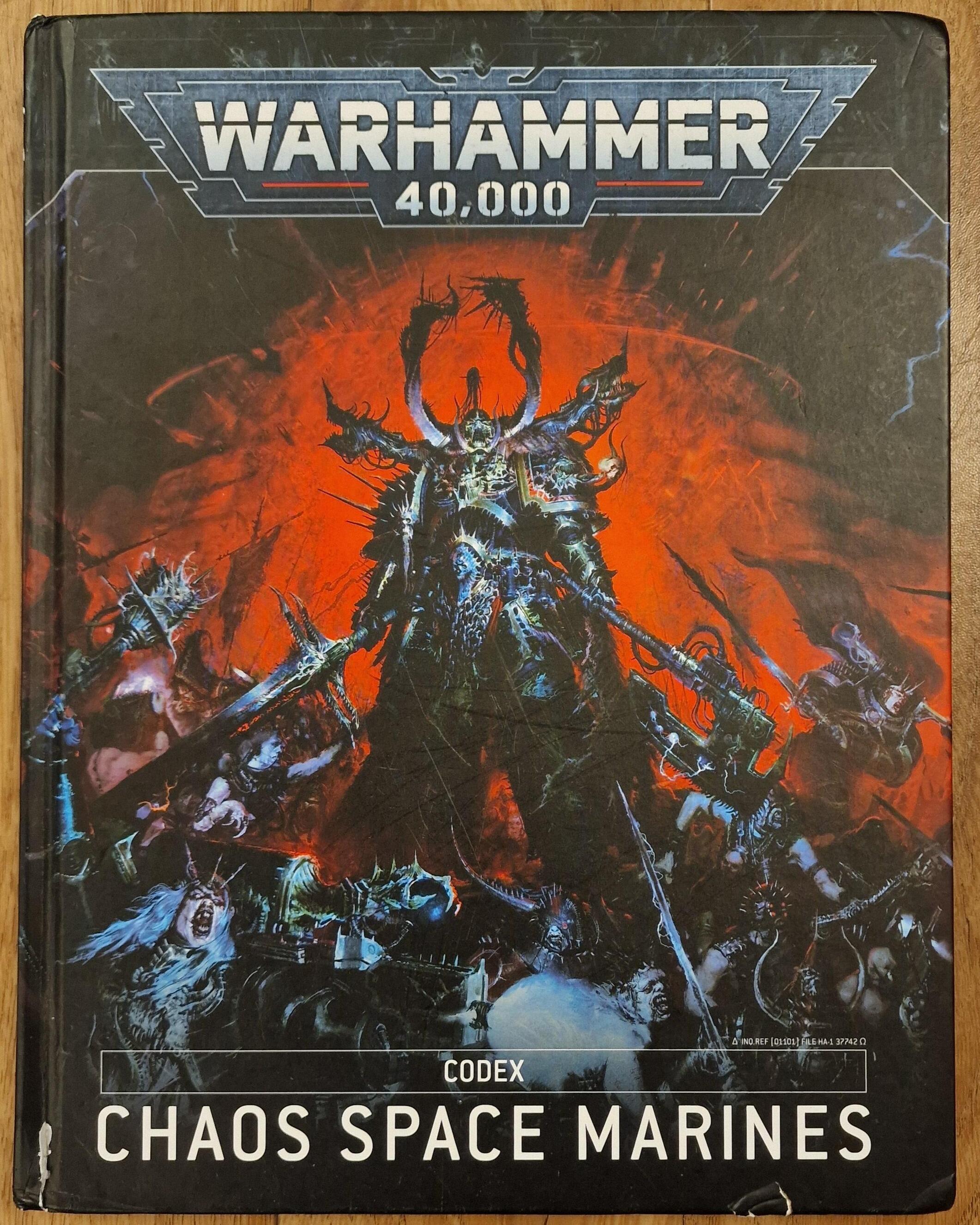 Warhammer 40000 Codex Supplement Chaos Space Marines 9th Edition Hardback