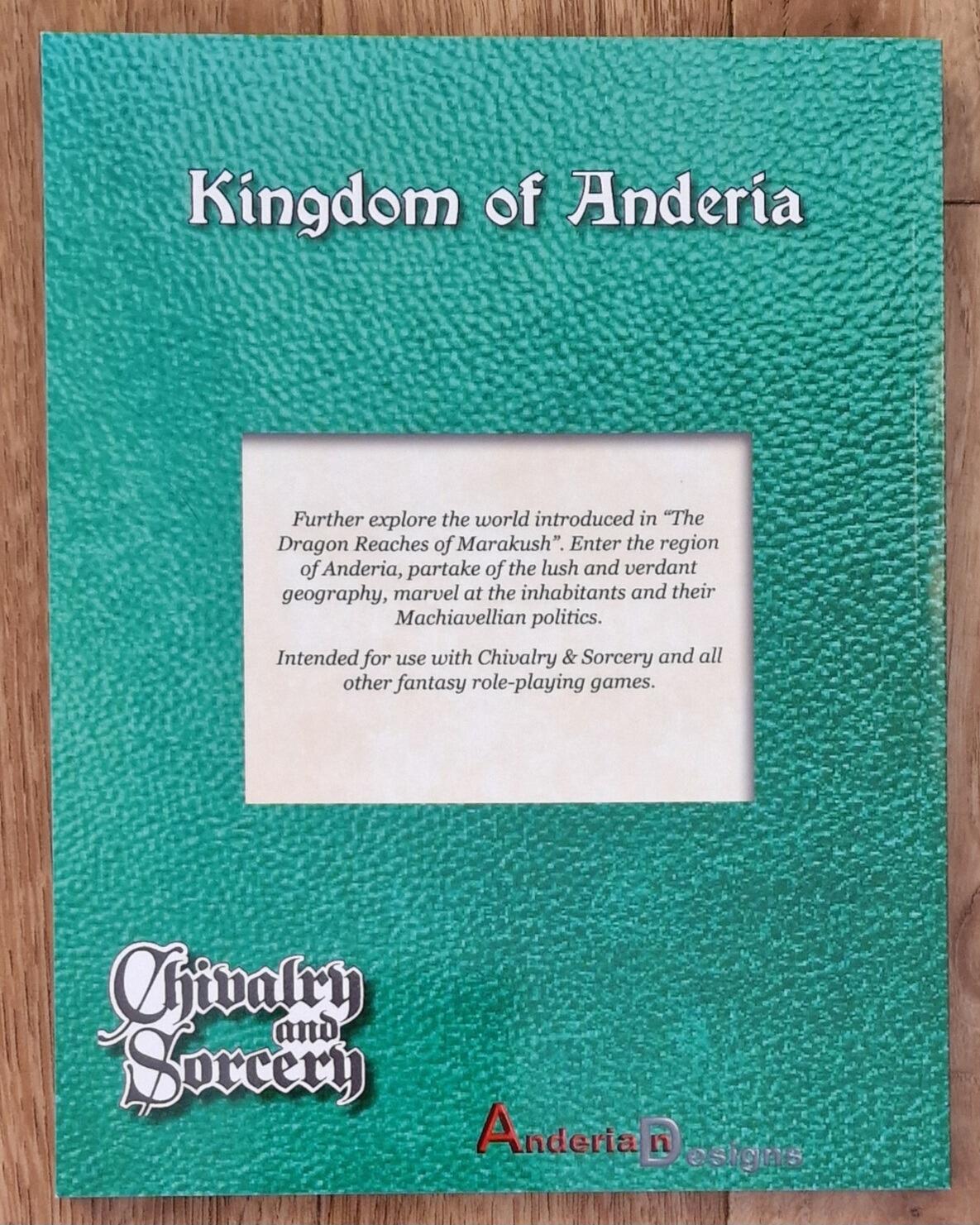 Kingdom of Anderia The World of Marakush for Chivalry & Sorcery by Anderian Designs