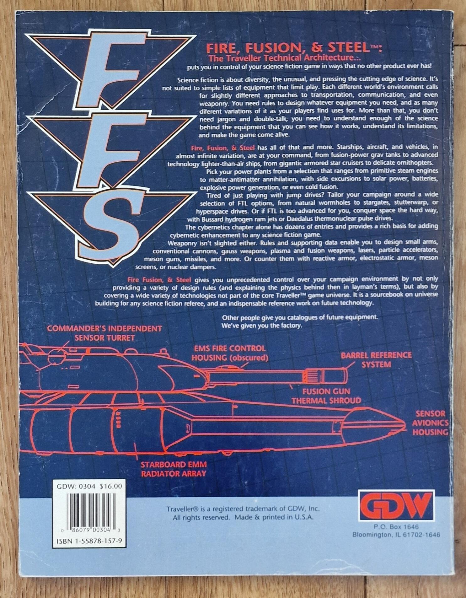 Fire Fusion & Steel for Traveller The New Era by GDW