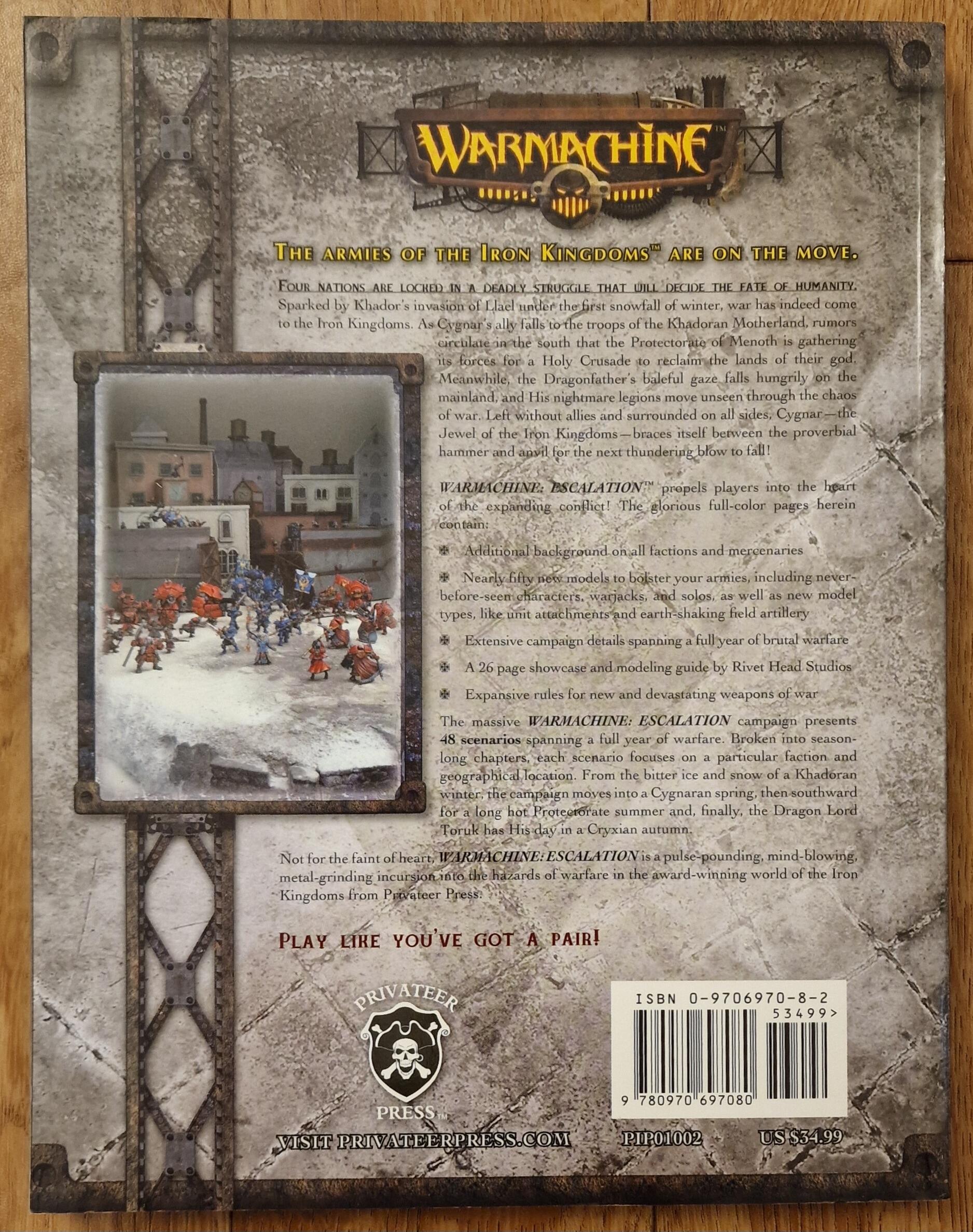 Warmachine Escalation Supplement Privateer Press