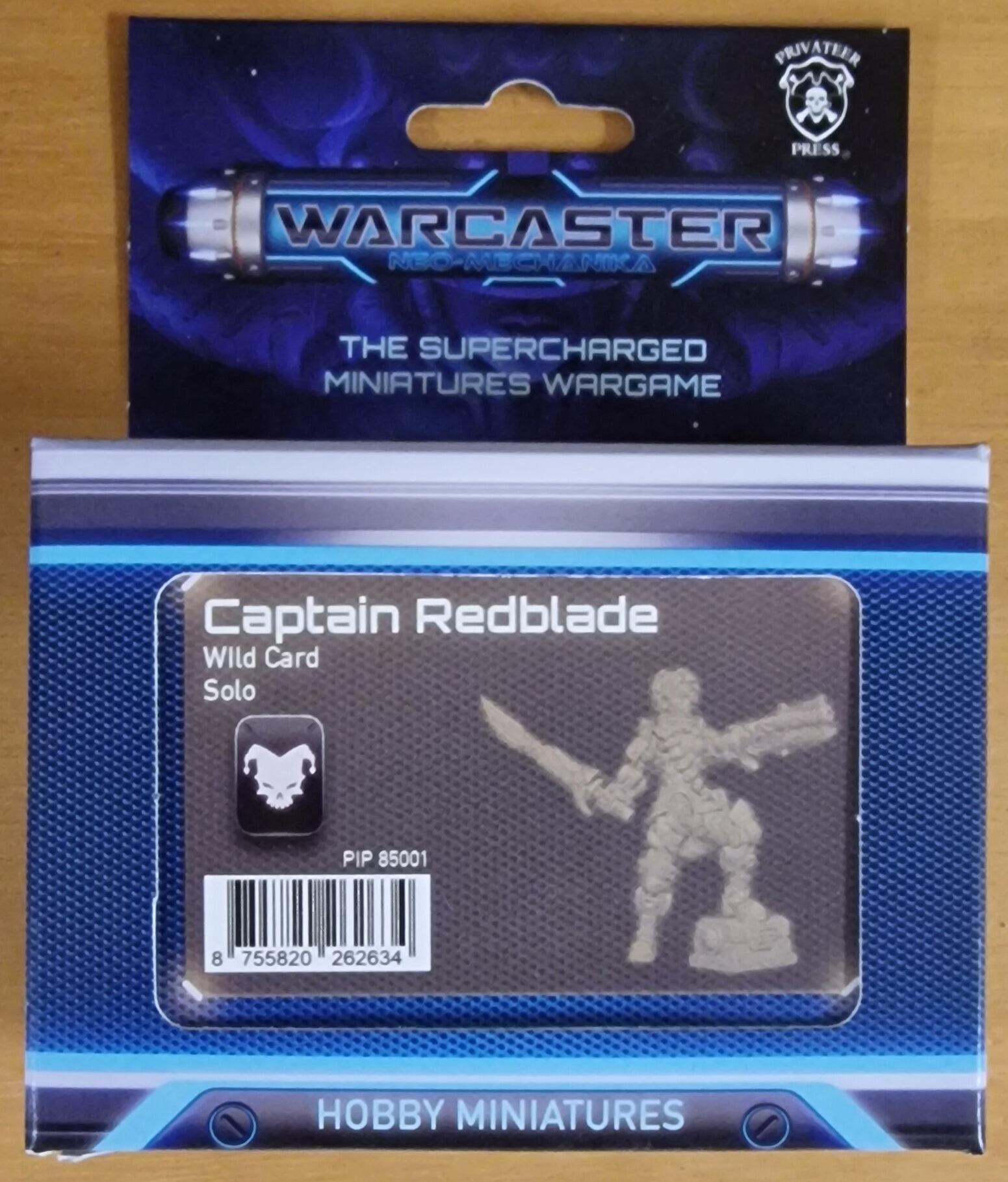 Captain Redblade Wildcard Solo miniature for Warcaster Neo Mechanika by ...